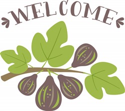Welcome Fig Vector Illustration | AnnTheGran.com