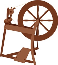 Spinning Wheel Vector Illustration | AnnTheGran.com