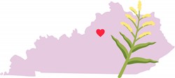 Kentucky State Vector Illustration | AnnTheGran.com