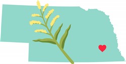 Nebraska State Vector Illustration | AnnTheGran.com