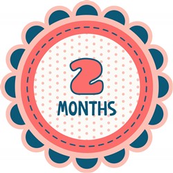 2 Months Vector Illustration | AnnTheGran.com