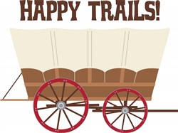 Happy Trails Vector Illustration | AnnTheGran.com