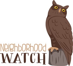 Neighborhood Watch Vector Illustration | AnnTheGran.com