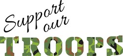 Support Our Troops Vector Illustration | AnnTheGran.com