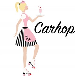 Carhop Waitress Vector Illustration | AnnTheGran.com