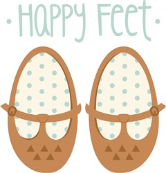 Happy Feet Vector Illustration | AnnTheGran.com