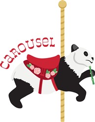 Panda Carousel Vector Illustration | AnnTheGran.com