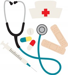 Nurse Equipment Vector Illustration | AnnTheGran.com