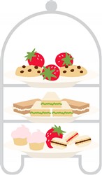 Tea Sandwiches Vector Illustration | AnnTheGran.com