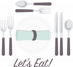 Lets Eat! Vector Illustration | AnnTheGran.com