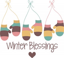 Winter Blessings Vector Illustration | AnnTheGran.com