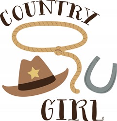 Country Girl Vector Illustration | AnnTheGran.com