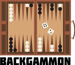 Backgammon Board Vector Illustration | AnnTheGran.com