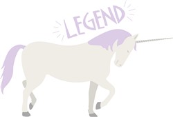 Unicorn Legend Vector Illustration | AnnTheGran.com