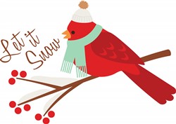 Let It Snow Vector Illustration | AnnTheGran.com