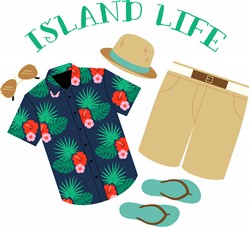 Island Life Vector Illustration | AnnTheGran.com