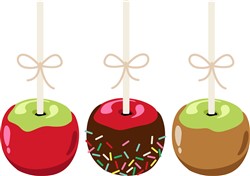 Candy Apples Vector Illustration | AnnTheGran.com