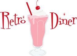 Retro Diner Vector Illustration | AnnTheGran.com