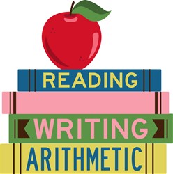 Reading Writing Arithmetic Vector Illustration | AnnTheGran.com