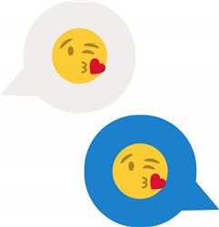 Conversation Emojis Vector Illustration | AnnTheGran.com