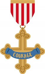 Courage Badge Vector Illustration | AnnTheGran.com