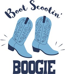Boot Scootin Boogie Vector Illustration | AnnTheGran.com
