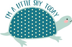 Shy Little Turtle Vector Illustration | AnnTheGran.com