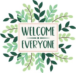 Welcome Everyone Vector Illustration | AnnTheGran.com