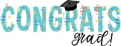 Congrats Grad Vector Illustration | AnnTheGran.com