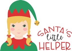 Santas Little Helper Vector Illustration | AnnTheGran.com