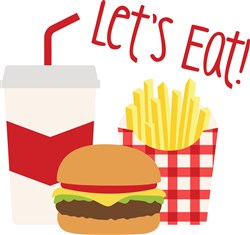 Lets Eat Vector Illustration | AnnTheGran.com