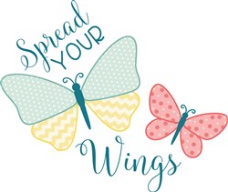 Spread Your Wings Vector Illustration | AnnTheGran.com