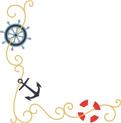 Nautical Corner Vector Illustration | AnnTheGran.com