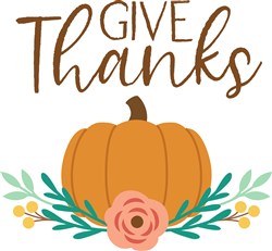 Give Thanks Vector Illustration | AnnTheGran.com