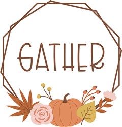 Fall Gather Vector Illustration | AnnTheGran.com