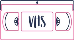 VHS Tape Outline Vector Illustration | AnnTheGran.com
