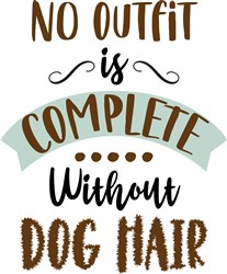 Dog Hair Outline Vector Illustration | AnnTheGran.com