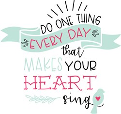 Make Your Heart Sing Vector Illustration | AnnTheGran.com