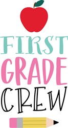 First Grade Crew Vector Illustration | AnnTheGran.com