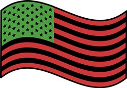 African-American Liberation Flag Vector Illustration | AnnTheGran.com