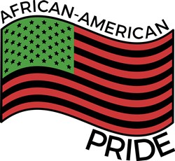 African-American Pride Liberation Flag Vector Illustration | AnnTheGran.com