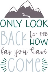 Look Back Vector Illustration | AnnTheGran.com