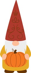 Pumpkin Gnome Vector Illustration | AnnTheGran.com