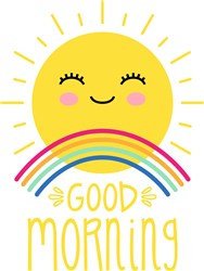 Kawaii Good Morning Vector Illustration | AnnTheGran.com