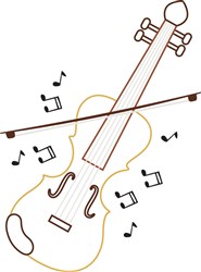 Violin Outline Vector Illustration | AnnTheGran.com