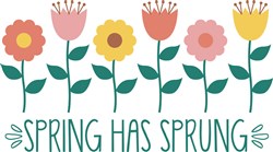 Spring Has Sprung Vector Illustration | AnnTheGran.com