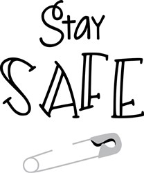 Stay Safe Vector Illustration | AnnTheGran.com