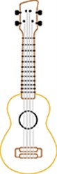 Ukulele Outline Vector Illustration | AnnTheGran.com
