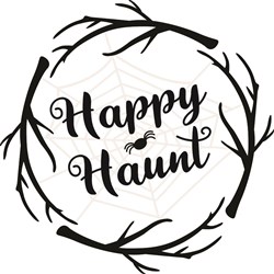 Happy Haunt Vector Illustration | AnnTheGran.com