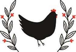 Farm Chicken Vector Illustration | AnnTheGran.com